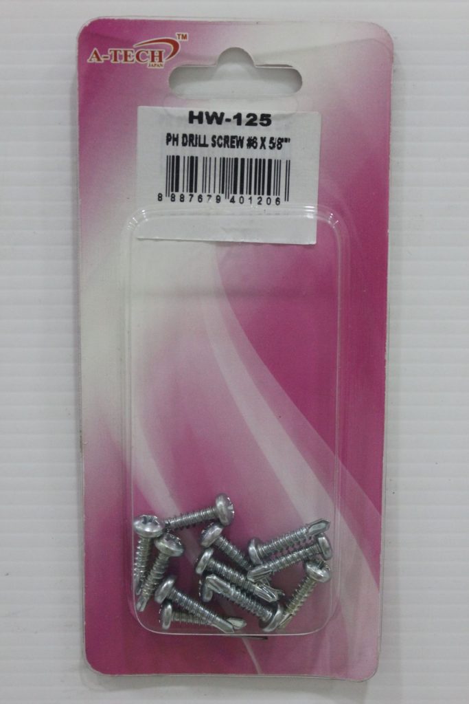 PH DRILL SCREW (#6 X 5/8") - A-Tech