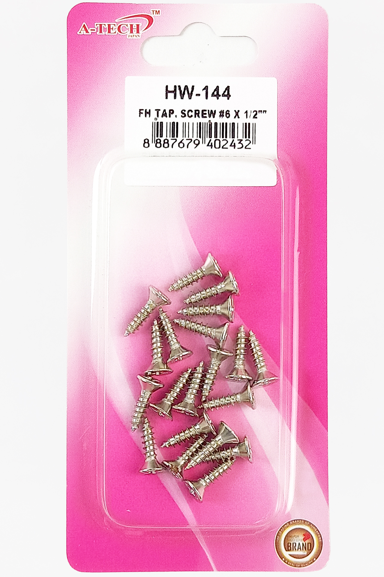 FH TAP. SCREW (#6 X 1/2") - A-Tech