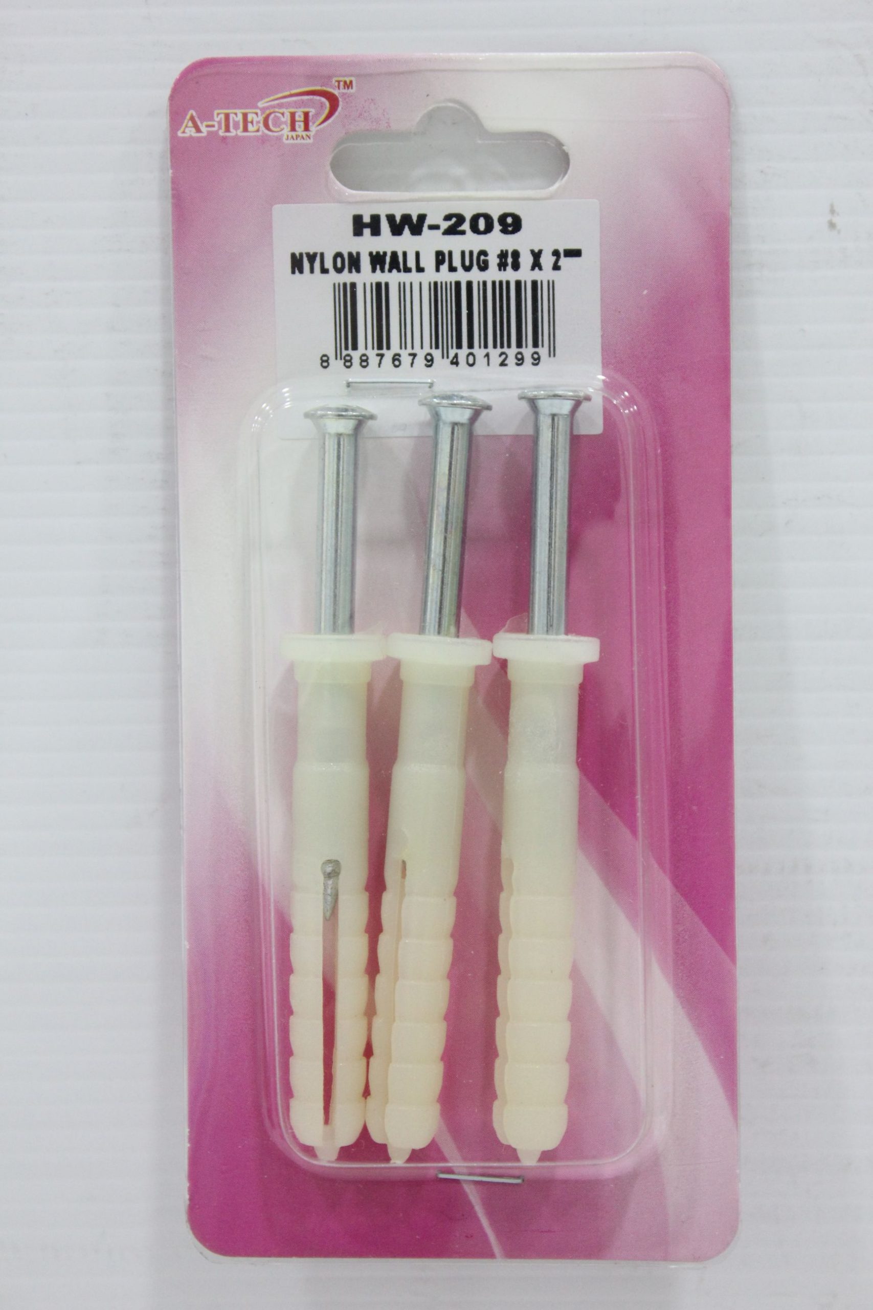 NYLON WALL PLUG (#5 X 33mm) - A-Tech