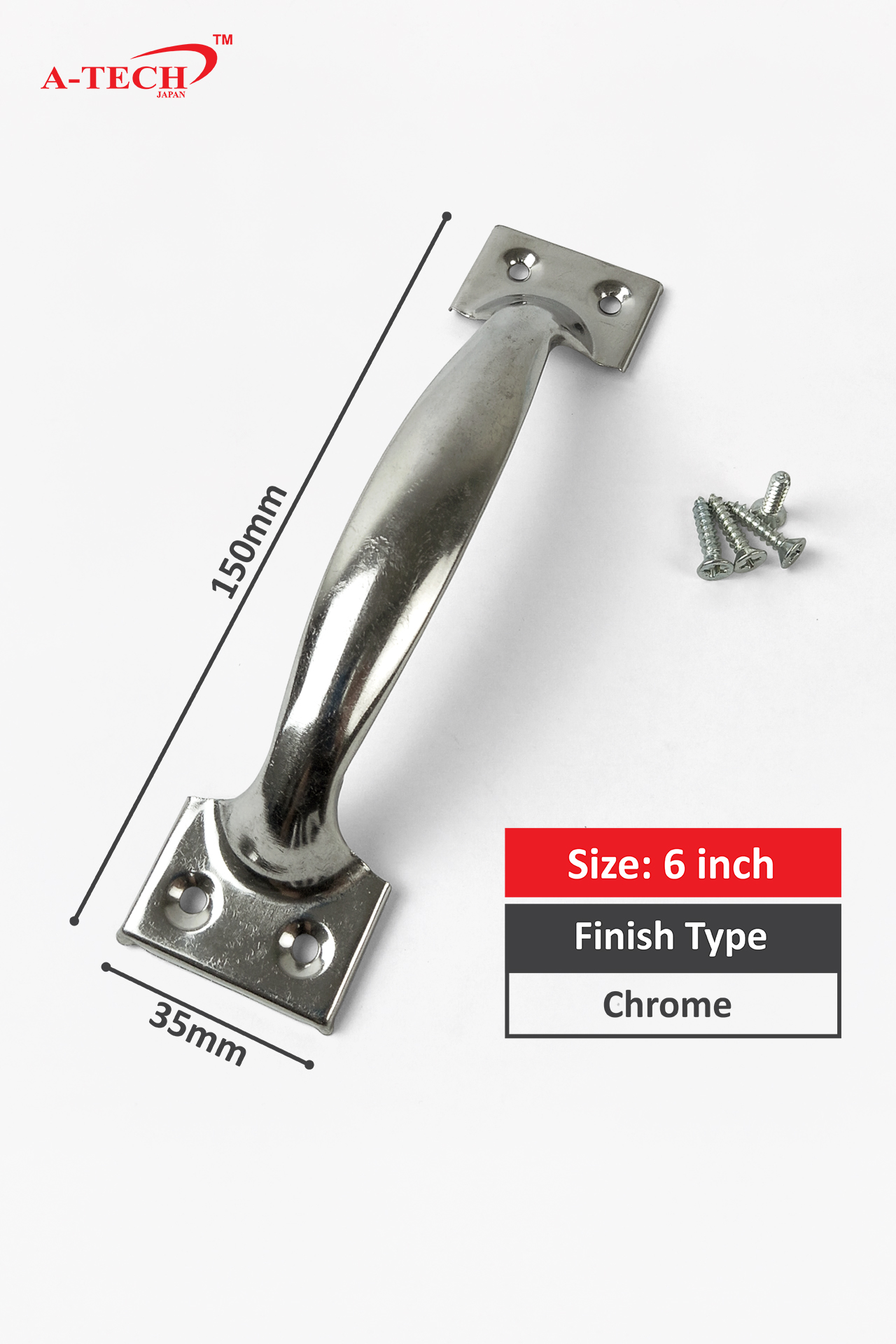 CHROME HANDLE (6 inch) - A-Tech