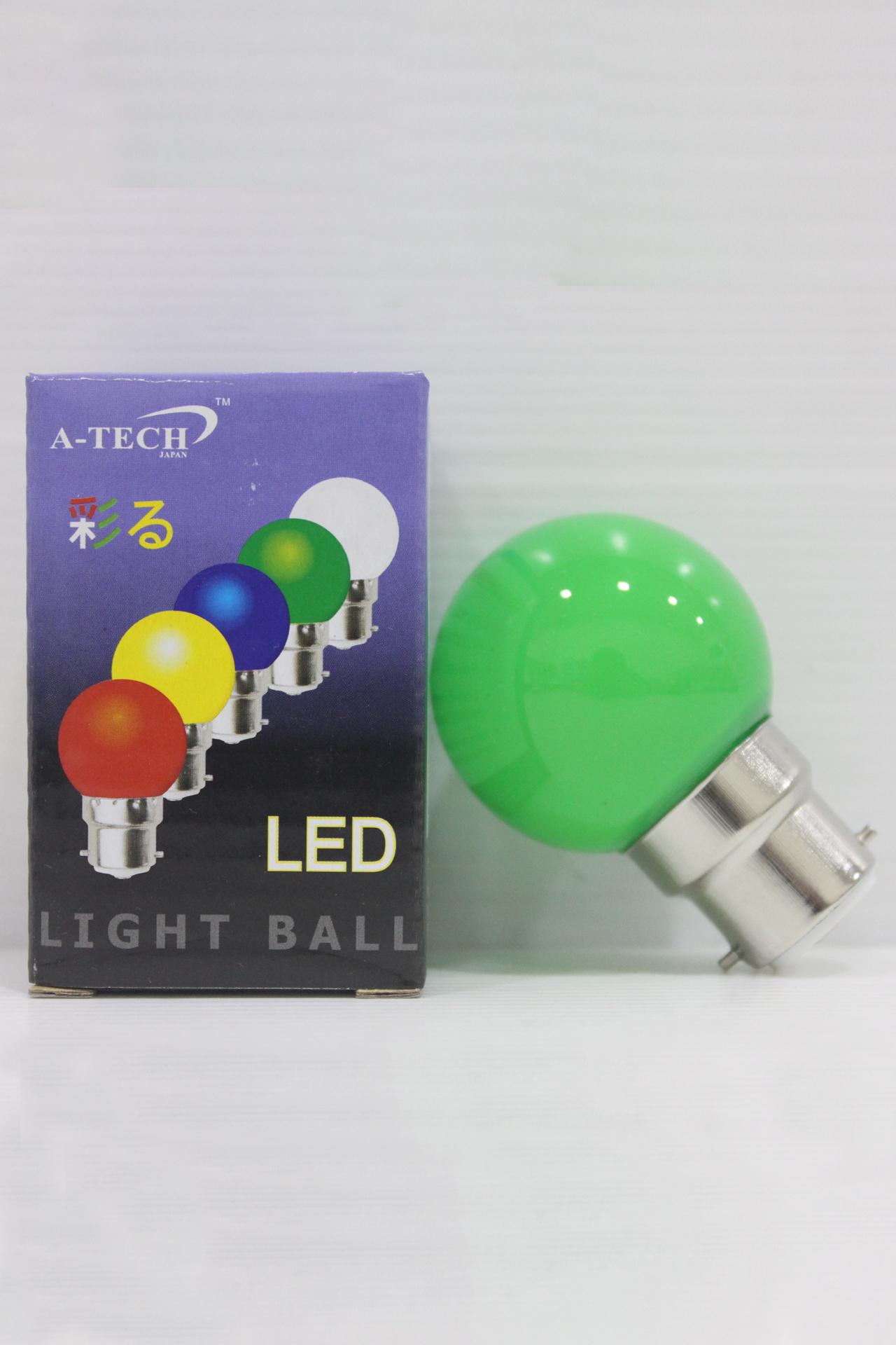 3LED PINGPONG BULB - GREEN (B22) - A-Tech