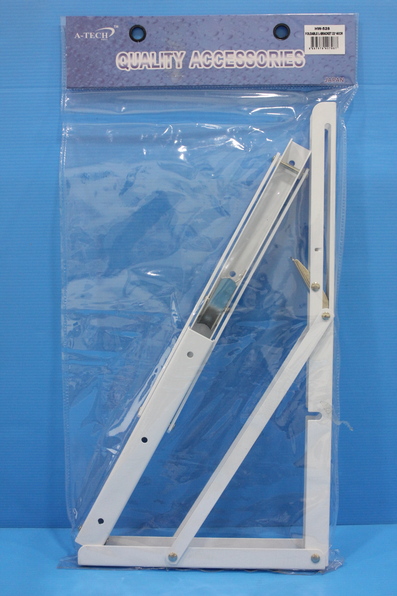 FOLDABLE L-BRACKET - 22cm x 40cm (1 PAIR/PK) - A-Tech
