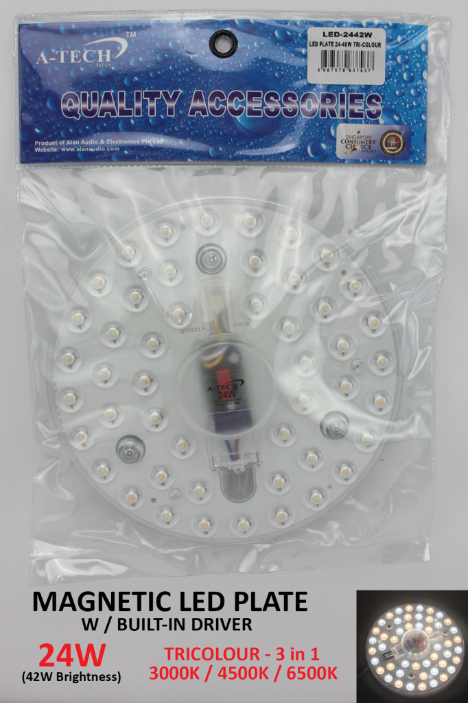 MAGNETIC LED PLATE - 24-40W (TRI-COLOUR) - A-Tech