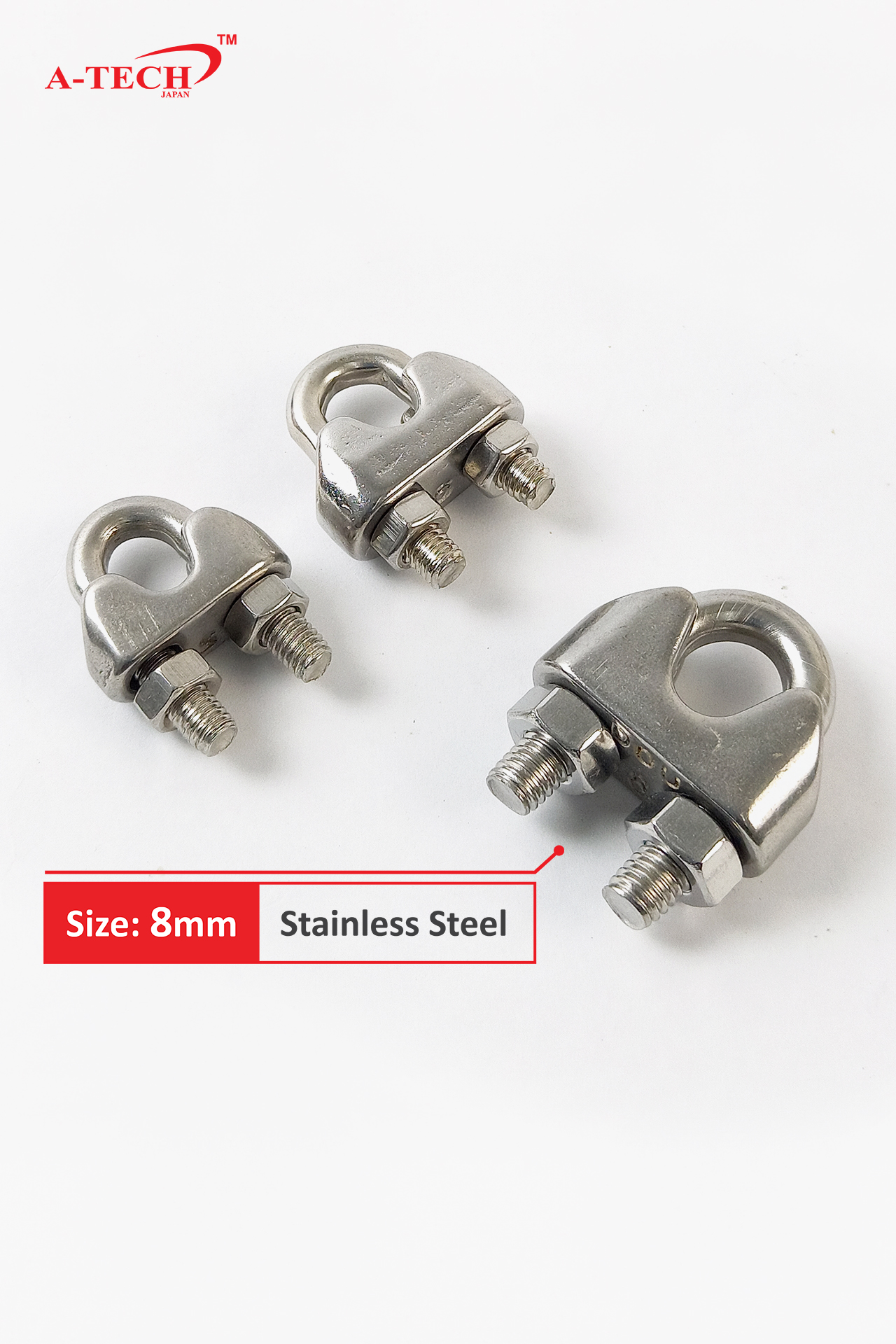 S/STEEL WIRE CLIP (8mm) - A-Tech