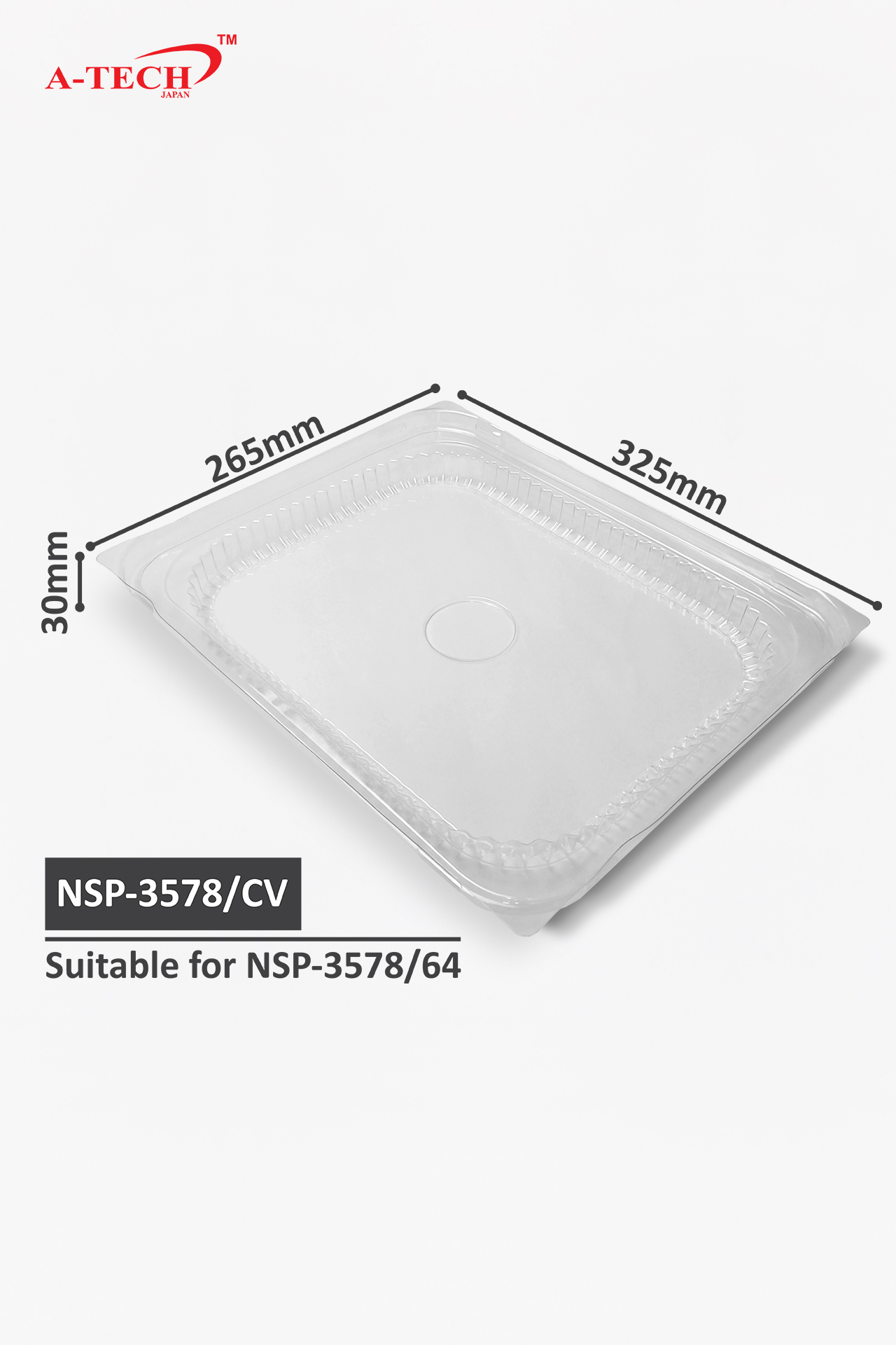 PLASTIC COVER RECTANGLE - 325 x 265 x 30MM - A-Tech